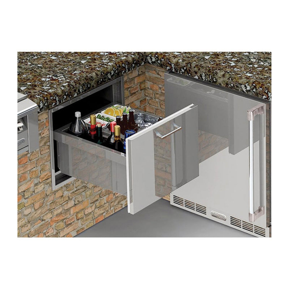 Alfresco 26" Under Counter Ice Drawer & Beverage Center Insulated - AX ...